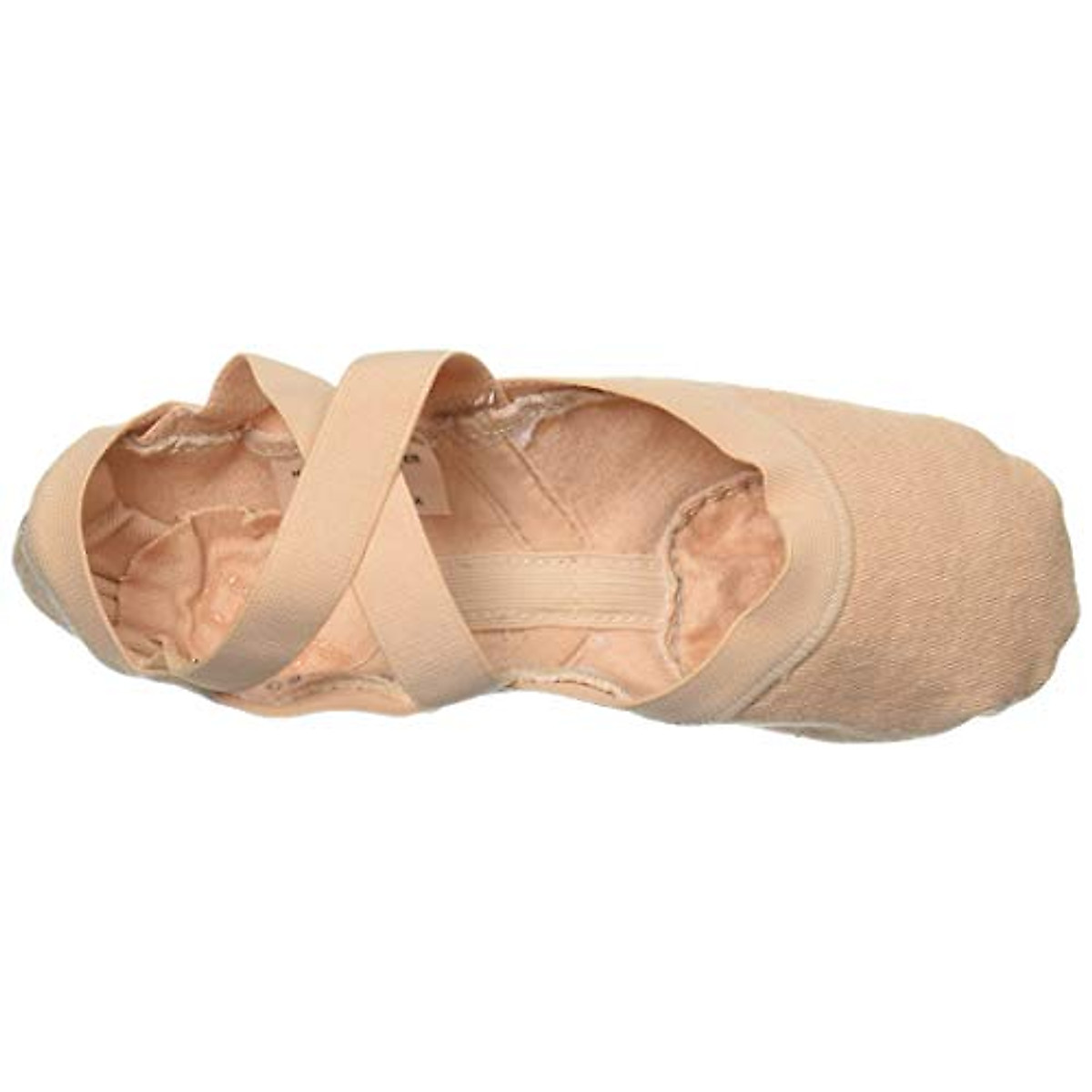 Bloch girls Synchrony Split Sole Stretch Canvas Slipper / Ballet Shoe, Pink, 1.5 Little Kid US