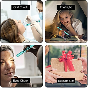 AOICRIE Diagnostic Medical Penlight, Mini Reusable LED Penlight Flashlight Pen Torch, Torch Doctor Nurse Emergency Pen Light with Pupil Gauge and Ruler