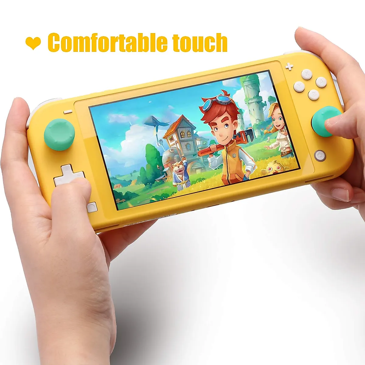 Switch Lite Thumb Grips, Different Sizes Joystick Caps for Nintendo Switch Lite - Turquoise