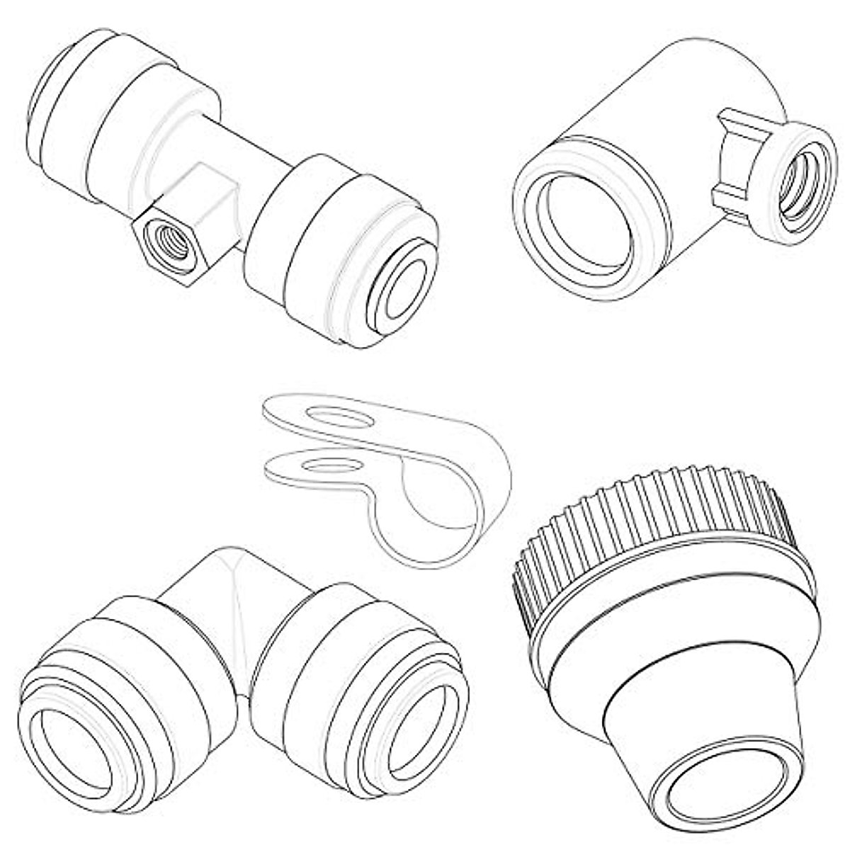 mistcooling - Patio Misting Kit Assembly - Make Your own Misting System - Easy to Build and Install - 5 Minute Installation (36Ft - 8 Nozzles)