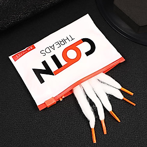 Beavorty 40PCS Organic Shoelace Cotton Sticks Japanese Organic Doctor Shoelaces Cotton Coil Clouds Shoelace Style Cotton Threads Wick