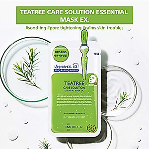 Mediheal 20 Combo Pack Facial Sheet Mask - N.M.F, Tea Tree, W.H.P, Collagen, Vita Lightbeam - Best Mask Sheet Combo Value Variety Pack - Hydrating Daily Skincare Sheet Face Sheet Mask