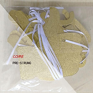 ENILSA Woohoo You Did It Banner, We are So Proud of You, Congrats Grad 2024, 2024 Graduation Party Decorations, Gold Gold Glitter.(Pre-Assembly)