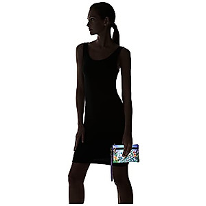 Anna by Anuschka Hand Painted Leather Wristlet Organizer Wallet | Midnight Peacock