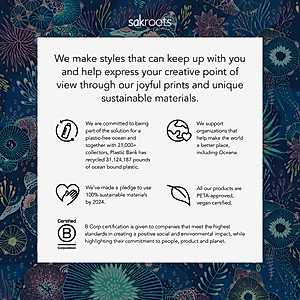 Sakroots Eco Twill, Royal Blue Seascape