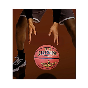 QIUXING Basketball 29.50 Official Size，Outdoor Basketball. Indoor Basketball ，Basketball with Pump