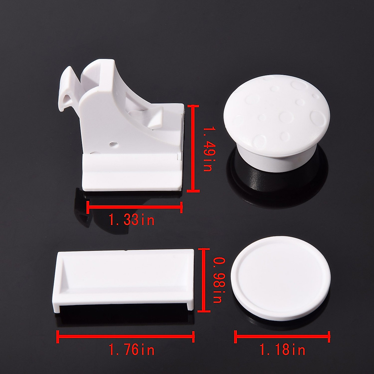 Child & Baby Magnetic Safety Proof Hidden Cabinet Drawer Locks Easy to Install-No Tools Or Screws Needed(4locks+1key)