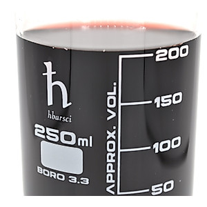 hBARSCI Handmade Beaker Wine Glass, Made of Lab Grade Borosilicate 3.3 Glass - 250mL Capacity, Dishwasher Safe - Pack of 2