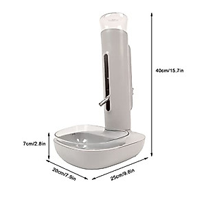 Pet Standing Water Dispenser 680ml, Automatic Detachable Pet Drinking Feeder Cat Dog Standing Bowl Automatic Feeding Water Height Adjustable Drinking Bottle Feeder for Small Cats Dogs