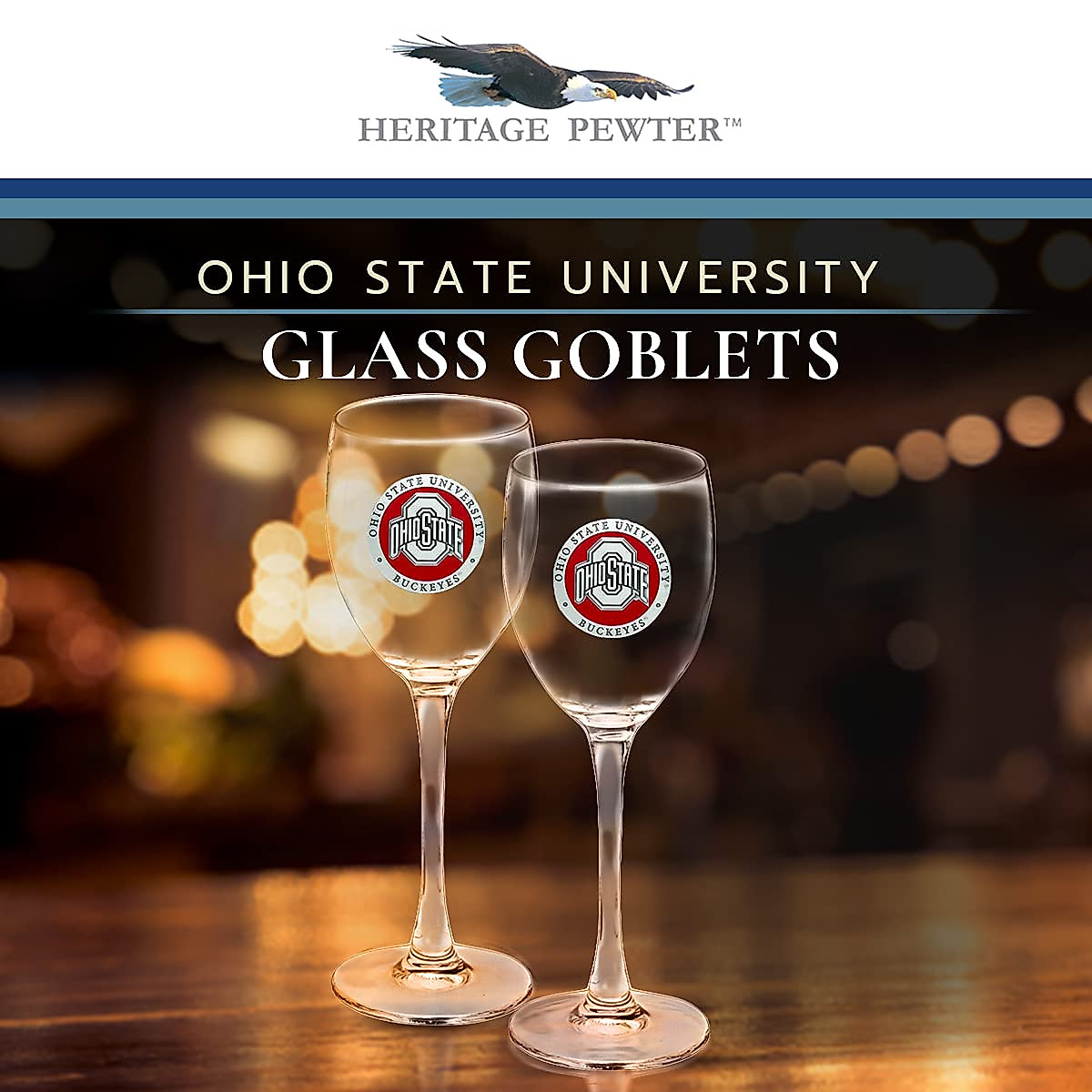 Heritage Pewter Ohio State University Goblets (Set of 2)