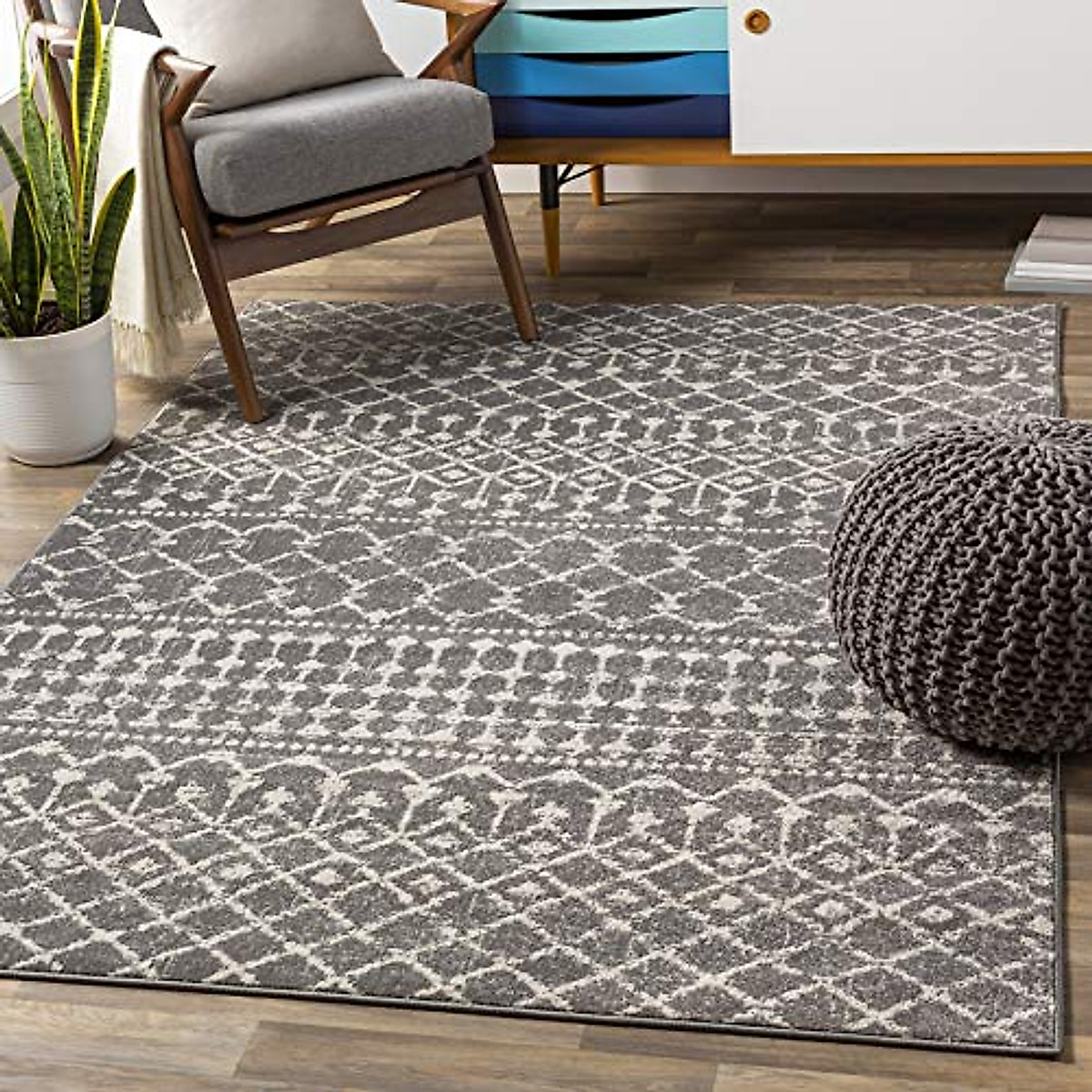 Artistic Weavers Elsie Area Rug, 7'10" x 10'3", Medium Gray, 7 ft (10 in) x 10 ft (3