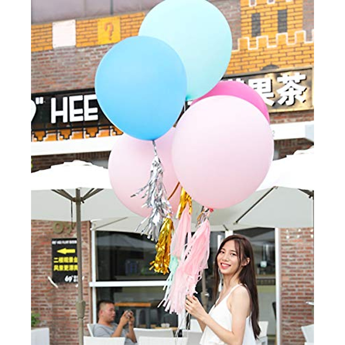 30pcs 18 Inch Big Balloons Assorted Large Latex Balloons Giant Heavy Duty Balloons for Birthday Wedding Baby Shower Decorations