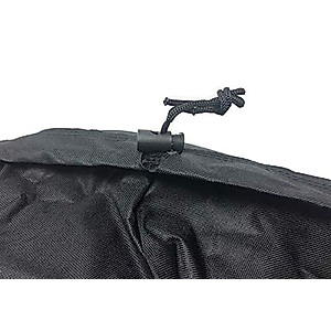 BBQ Barbecue Grill Cover 70" W x 28" D x 46" H Suitable for Most Brinkmann, Members Mark, Ducane Brands of Grills - 600D Oxford Fabric is Waterproof with Covered Dual Handles & Side Buckles