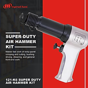 Ingersoll Rand 121-K6 Super Duty Air Hammer Kit, 3000 BPM, 2-9/32" Stroke