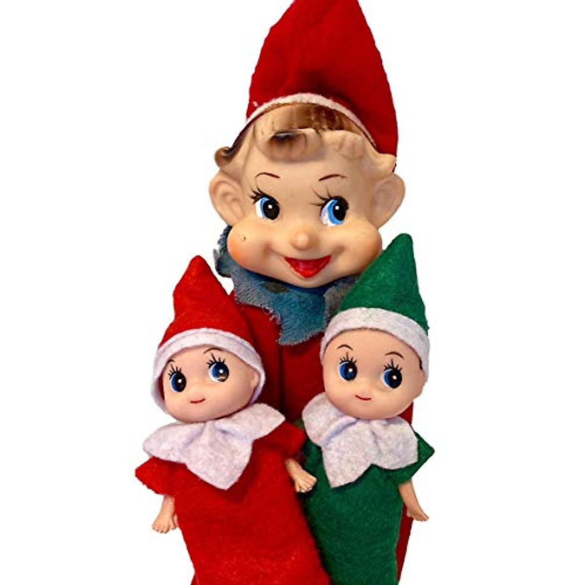 Picki Nicki Elf Baby Twins- Two Little Christmas Elves, an Elf Baby Boy and Elf Baby Girl are Perfect Accessories and Props for Elf Fun, Advent Calendars and Stocking Stuffers