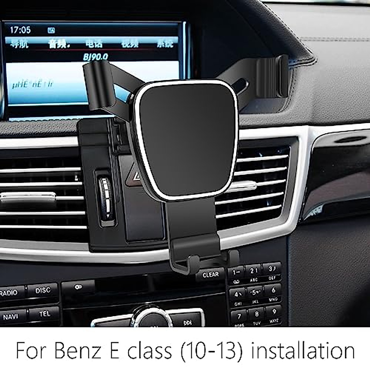 LUNQIN Car Phone Holder for Mercedes Benz E Class 2010-2013 E300 E350 E550 E63 AMG W212 Auto Accessories Navigation Bracket Interior Decoration Mobile Cell Phone Mount case