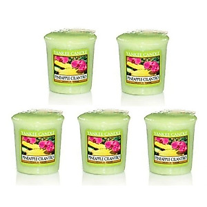 Yankee Candle Pineapple & Cilantro Scented Votive Sampler x 5 - New for 2013