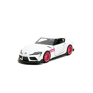 Pink Slips 1:32 2020 GR Toyota Supra Die-Cast Car, Toys for Kids and Adults(White)