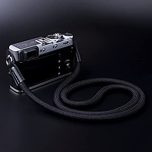 VKO Camera Strap,Rope Camera Strap Compatible with Sony Canon Nikon Fuji DSLR SLR Mirrorless Camera Rope Strap 100cm Black