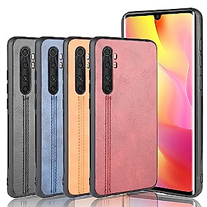 Phone Case for Xiaomi Mi Note 10 Lite, Case for Xiaomi Mi Note 10 Lite Cow-Like PU Leather Style Protector Cover, Non-Slip Shockproof Cover for Xiaomi Mi Note 10 Lite Case
