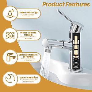 Fluronic 2 Pack 1225 Replacement Cartridge Compatible with Moen Single Handle Faucet/Showers, Dual Seal 1225/1225B Shower Cartridge Replacement Fits Bathroom Shower and Kitchen Sink Faucet Cartridge