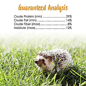 Sunseed Vita Prima Wigglers & Berries Hedgehog Treat - Mealworms for Hedgehogs - Small Animal Trail Mix Snack