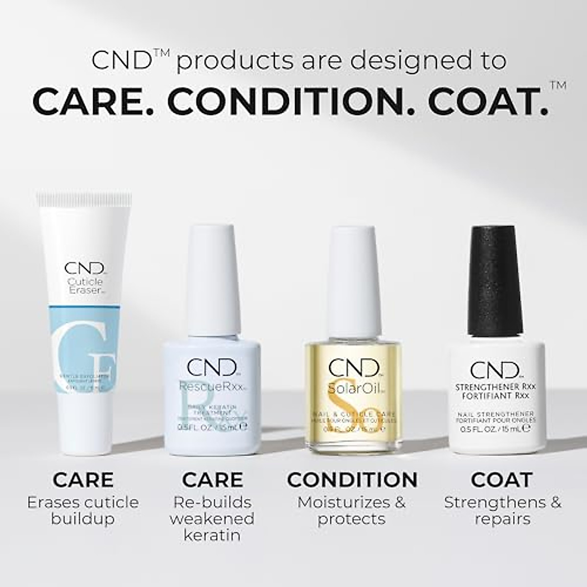 CND SolarOil Cuticle Oil, Natural Blend Of Jojoba, Vitamin E, Rice Bran and Sweet Almond Oils, Moisturizes and Conditions Skin, Pack Of 1, 0.25 Fl Oz
