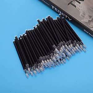 Refill Marking Pen 4 Colors Heat Erasable Fabric Pens DIY Leather Accessory Cross Stitch Sewing Accessories (Black)