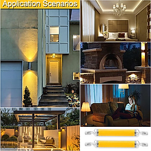 10W R7S LED Bulb, Dimmable 78mm COB LED Lights Bulbs, 100W Halogen Equivalent Floodlight Double Ended J T-Ype 360° Beam Angle 3000K Warm White,Natural White,1 Pack