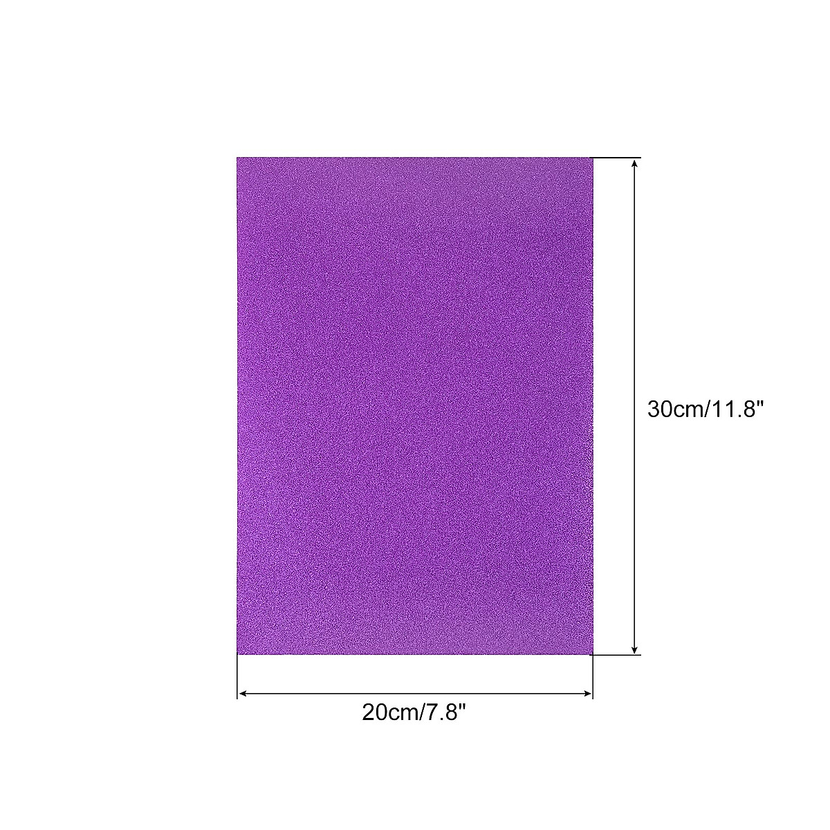 MECCANIXITY Glitter Cardstock Paper 7.8 Inch x 11.8 Inch, 20 Sheets Sparkly Paper Craft Cardstock for Thanksgiving Gift Box Wrapping Birthday Decor Scrapbook, Purple, 80gsm