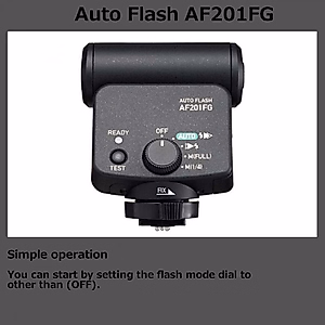 Pentax AF201FG Flash (Black) Dustproof & Weather-Resistant P-TTL Auto Flash Guide Number 20