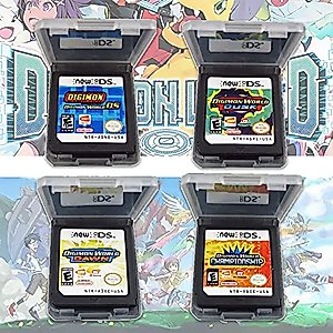 Digimon World Championship & World Dawn & World DS & World Dusk Cartridge Games Card Compatible with NDS/ 3DS / DSi / DSL / 2DSXL/ 3DSXL (4PCS) - Reproduction Version