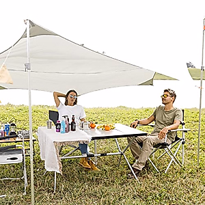 KingCamp Folding Lightweight Camping Chairs Aluminum Hard Armrest with Cup Holder, Portable Padded Deluxe Chair with Carry Bag, Heavy Duty Supports 300 lbs for Outdoor, Sports, Lawn, Fishing