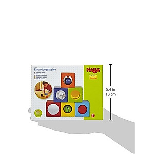 HABA Discovery Wooden Blocks - 6 Colorful Cube Building Blocks with Unique Effects for Ages 1 and Up (Made in Germany)
