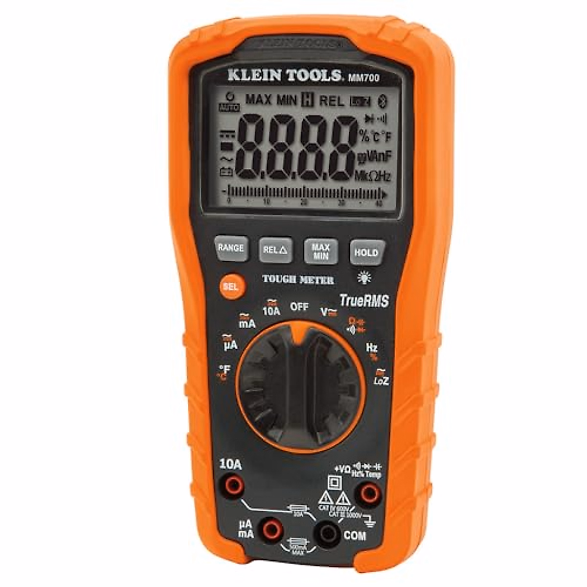 Klein Tools MM700 Multimeter, Electrical Tester is Autoranging, for AC/DC, LoZ, Temp, Capacitance, Resistance, Frequency, and More, 1000V