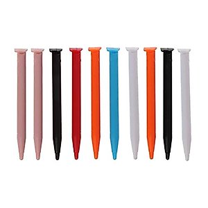 NSLikey 10 Pcs Plastic Stylus Pen Screen Touch Pen Lapiz Tactil for New 2DS XL LL Game Console