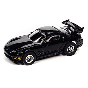 Auto World Xtraction R34 1995 Mazda RX-7 Black HO Scale Slot Car