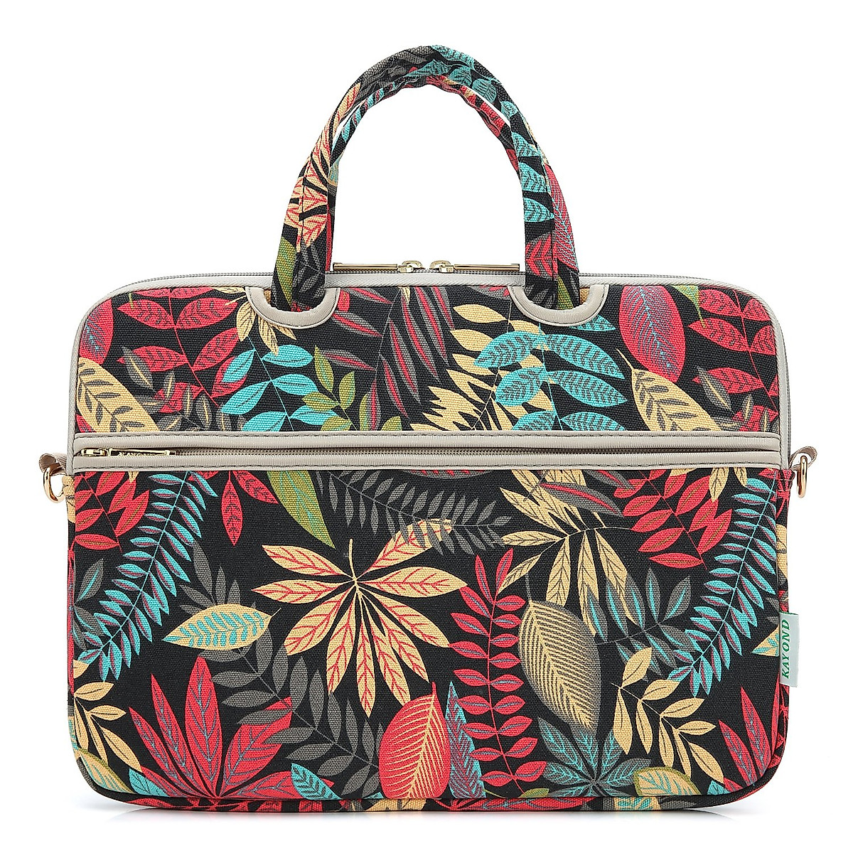 kayond Forest series Black Patten water-resistant Laptop Shoulder Messenger Bag Case Sleeve for 12 Inch 13 Inch Laptop