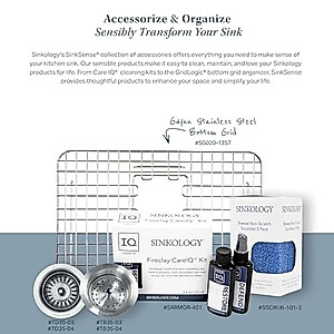 Sinkology Parker Crisp White Fireclay 26" Single Bowl Quick-Fit Drop-In Farmhouse Apron Kitchen Sink with 4 Holes and Drain