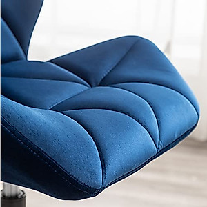 Roundhill Furniture Eldon Diamond Tufted Adjustable Swivel Office Chair, BLUE