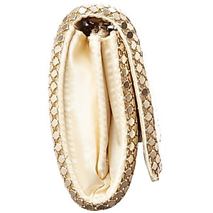 Jessica McClintock womens metal evening handbags, Light Gold, One Size US