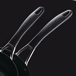 Circulon SteelShield Induction Frying Pan/Skillet with SteelShield Hybrid Stainless and Nonstick Technology, 10.25 Inch - Stainless Steel