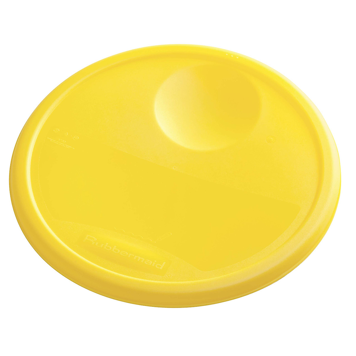 Rubbermaid Commercial Lid (Lid Only)for Round Food Storage Container, Fits 8 Qt. Containers, Yellow (FG572500YEL)