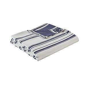CinchFit USA Quahog Bay Universal V Berth Navy Stripe Duvet Cover & 2 Shams (Universal V Berth)
