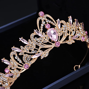 Kamirola Crystal Crowns and Tiaras Headband for Girl or Women Birthday Party Wedding Prom Bridal Christmas Valentine