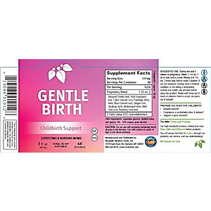 Mountain Meadow Herbs Gentle Birth - 2oz - Childbirth Support