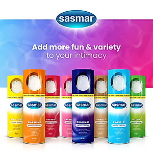 Sasmar Pina Colada Flavored Lubricant - Water-Based Personal Lube for Men, Women - Feels Natural, Long Lasting Formula, Paraben Free, Toy-Friendly and Condom Safe, Oral Lubricant for Couples - 60 ml