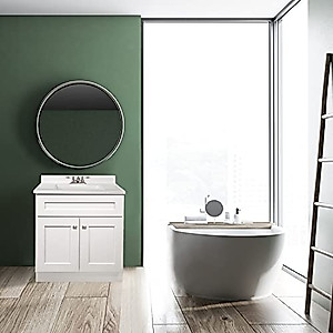 Design House Bath Shaker 2-Door Bathroom Vanity 4 in. Centerset Solid White Camilla Cultured Marble Top