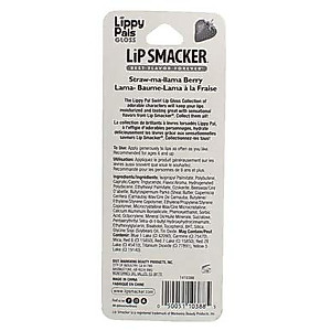 Lip Smacker Lippy Pals Swirls Llama, Flavored Moisturizing & Smoothing Soft Shine Lip Balm, Hydrating & Protecting Fun Tasty Glossy Finish, Cruelty-Free & Vegan - Straw-Ma-Llama Berry