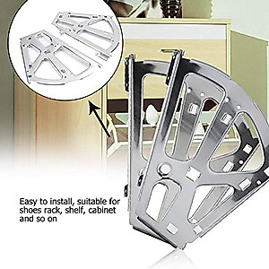 BTER Shoe Rack with Doors, Enclosed Shoe Rack, Sturdy Shoe Rack for Doors Durable Shoe Storage Solid Cabinet Hinge Screws Anti-Rust Hanging Shoe Organizer(Double Layer)